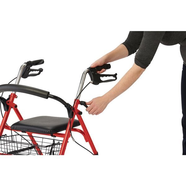 Medline Basic Steel Rollator, 8" Wheels