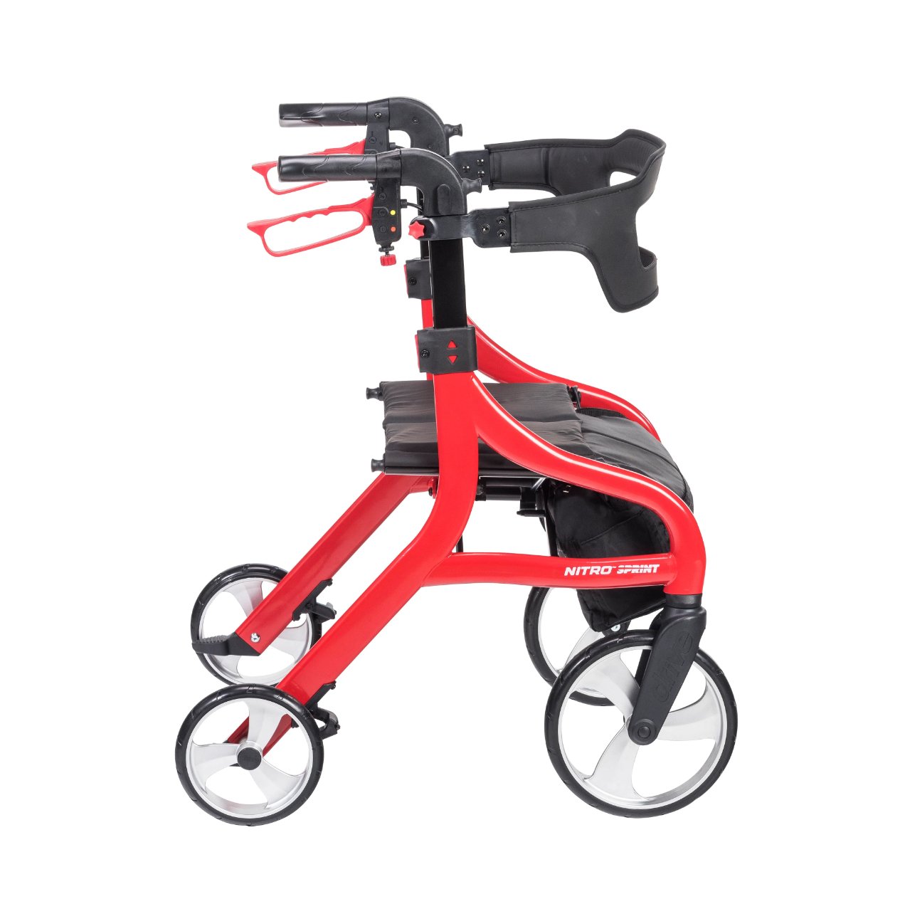 nitro sprint rollator caster size rear 8 front 10 dimensions assembled ...